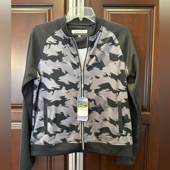 Pebble Beach | Jackets & Coats | Nwt Pebble Beach Zip Up Jacket M ...